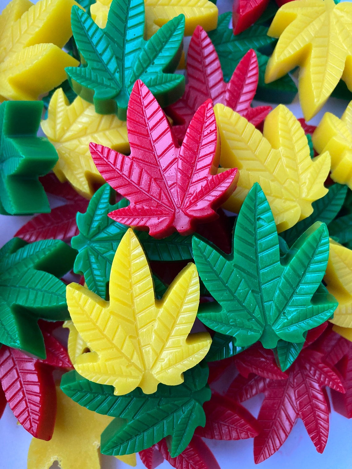 30pcs hemp leaf shape soaps Hippie party soap favors Rasta | Etsy