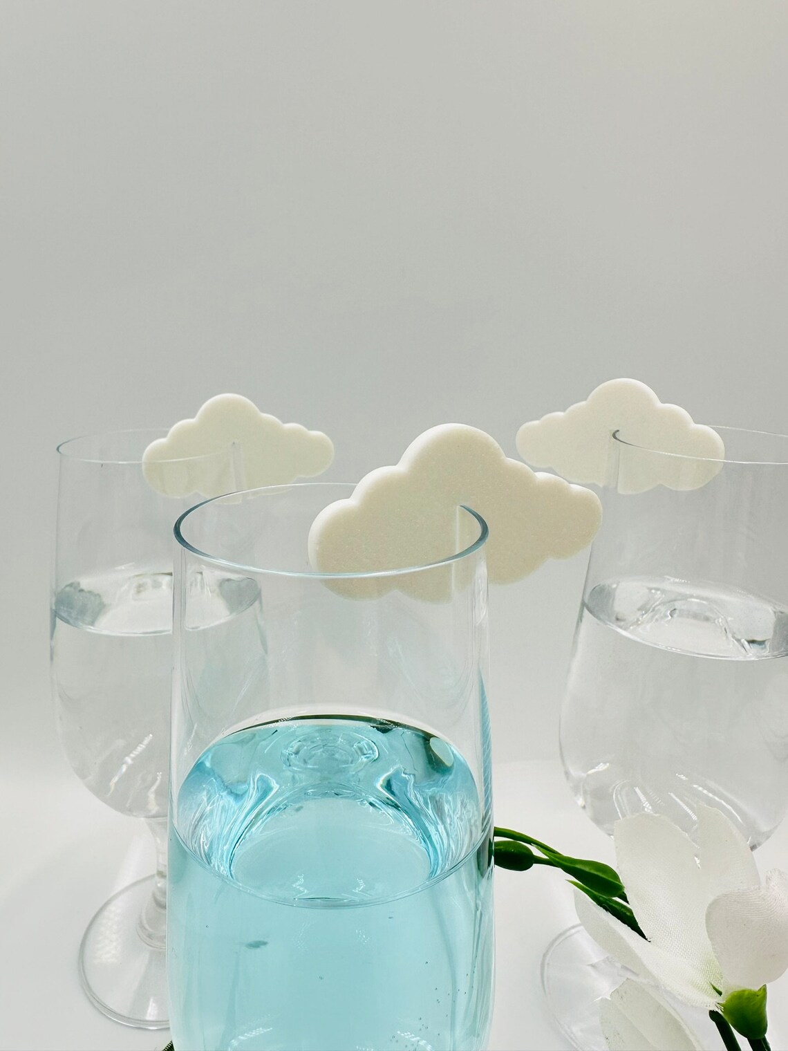 30pcs Cloud Glass Markers Cloud Party Drink Tags for Guests Cloud Shape ...