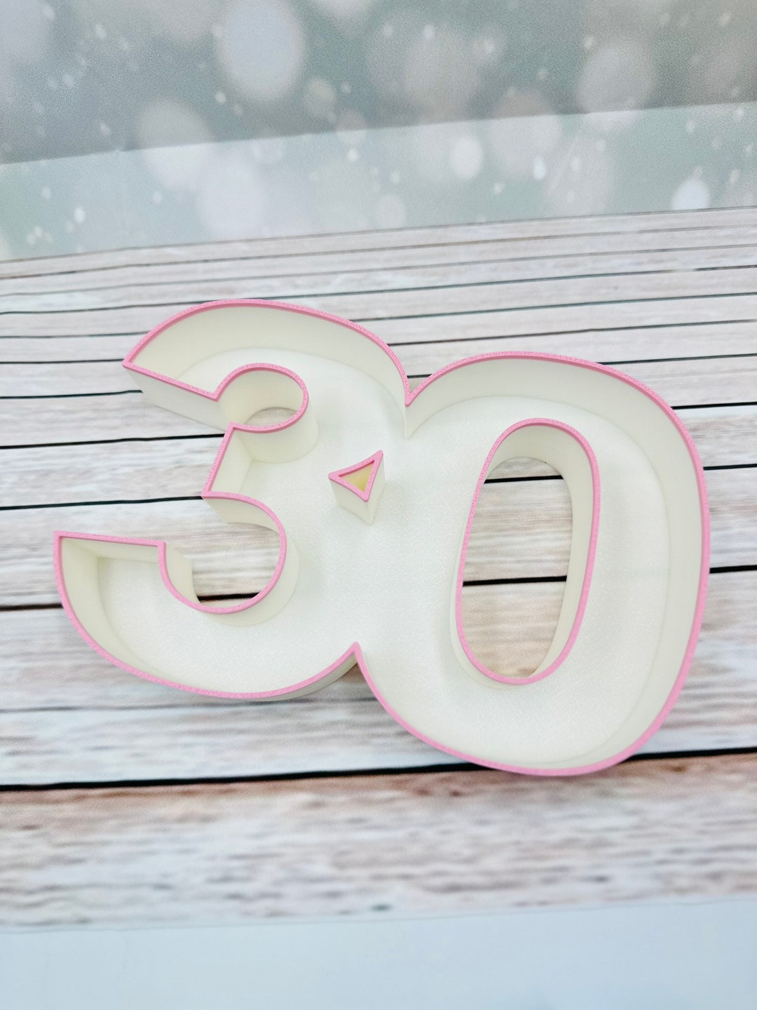 Fillable Jointed 6,5'' Birthday Numbers Tray Empty Charcuterie Table ...