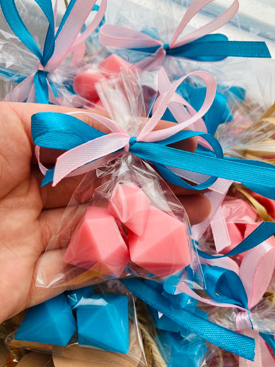 30pcs/10sets Diamond Shape Soap, Gem Mini Soaps, Luxury Bridal Shower ...