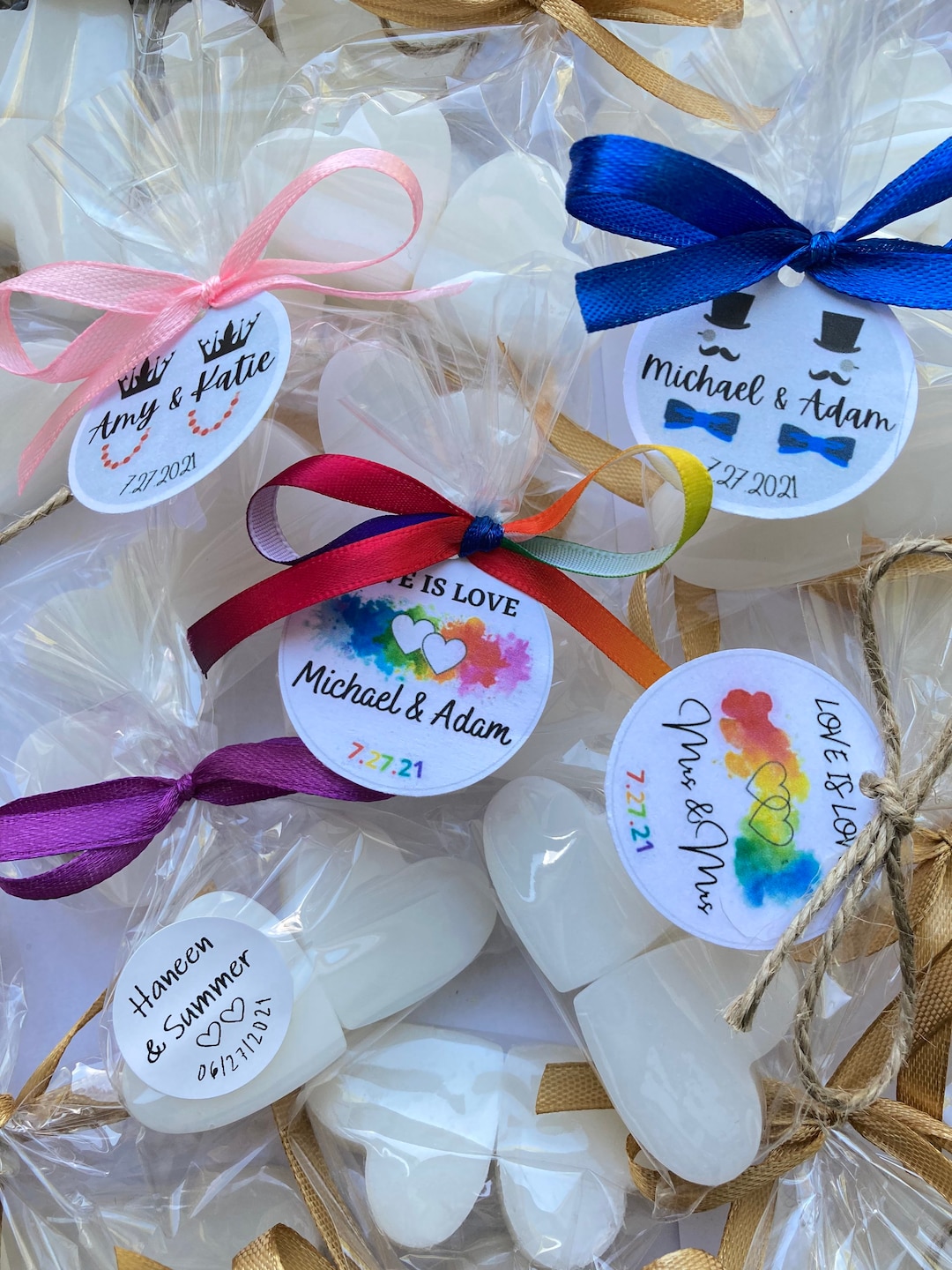 20sets LGBTQ Wedding Favors, Rainbow Gifts, Personalized Pride Gifts ...