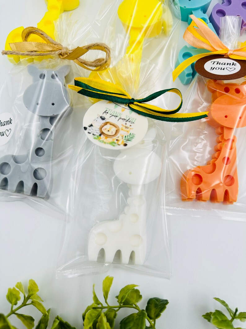 20pcs Giraffe Soap Favors, Safari Themed Birthday Party Decorations ...