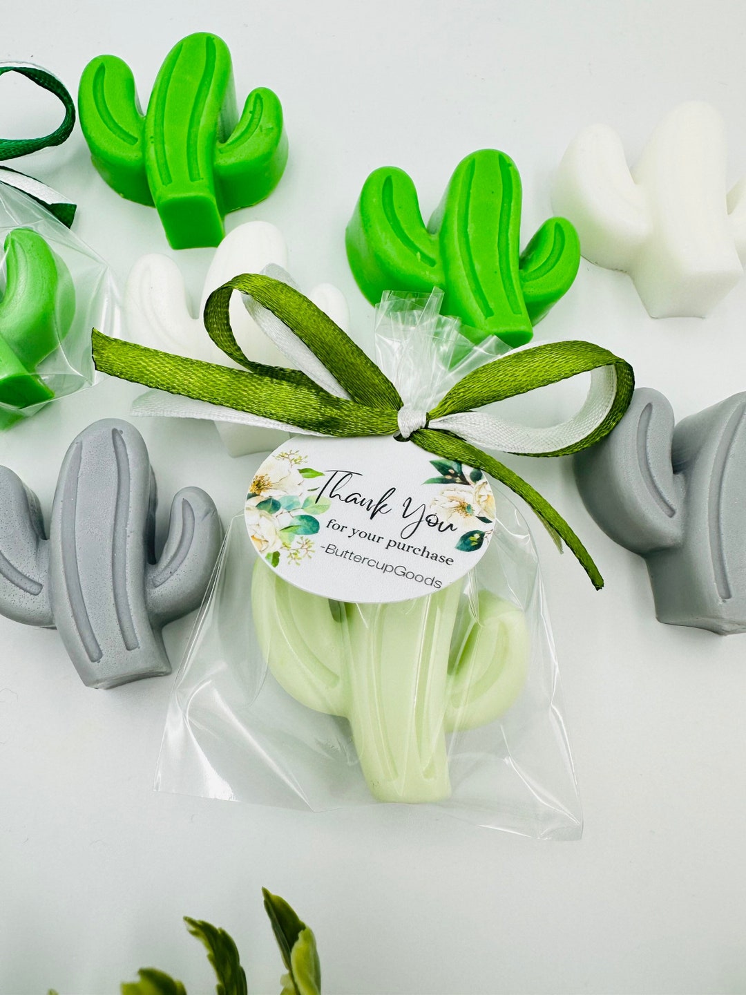 10pcs Cactus Soap Favors for Succulent Bridal Shower Gifts, Mexicans ...
