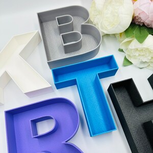 Fillable Number Box 6,5" for Birthday Decorations Empty Letter Gift ...