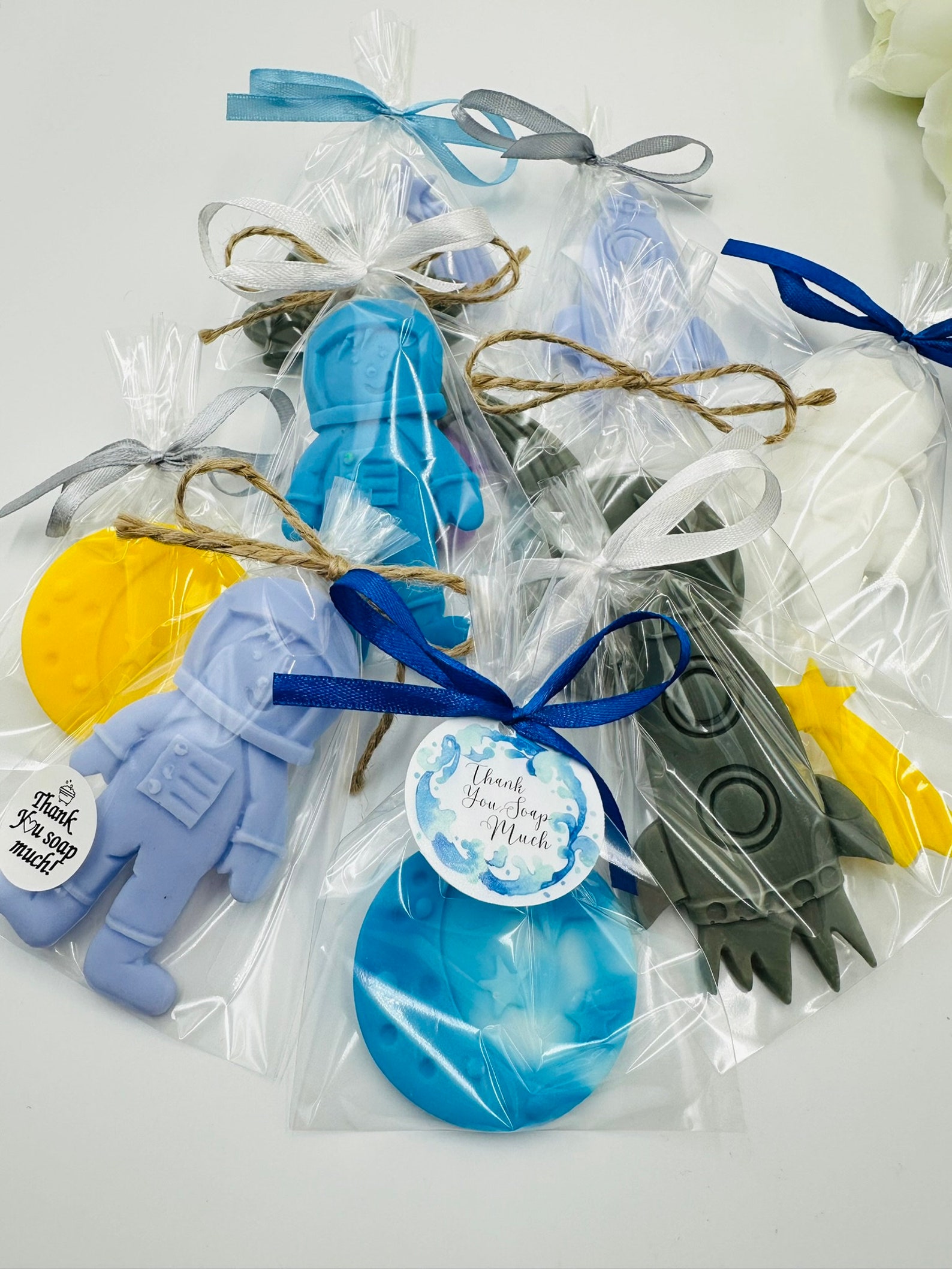 10pcs Astronaut Party Soap Favors, Space Birthday Favors for Baby Boy ...