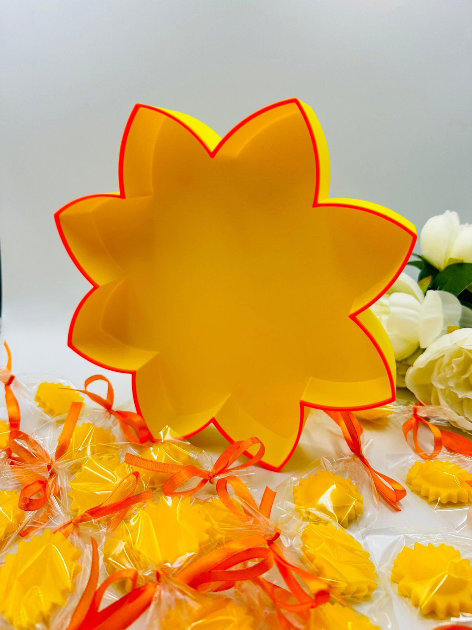 Sun Shape Tray With 40pcs Sun Soap Favors for Here Come the Son Baby ...
