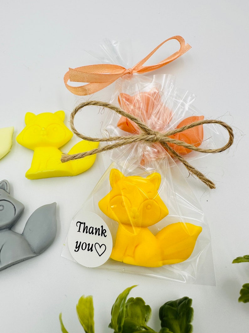 40pcs Fox Soap Favors, Forest Baby Party Favors Woodland Theme ...