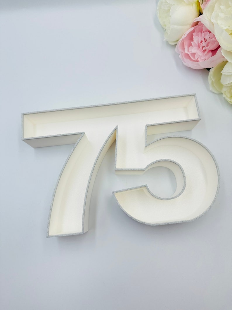 Fillable Jointed 6,5'' Birthday Numbers Tray Empty Charcuterie Table ...