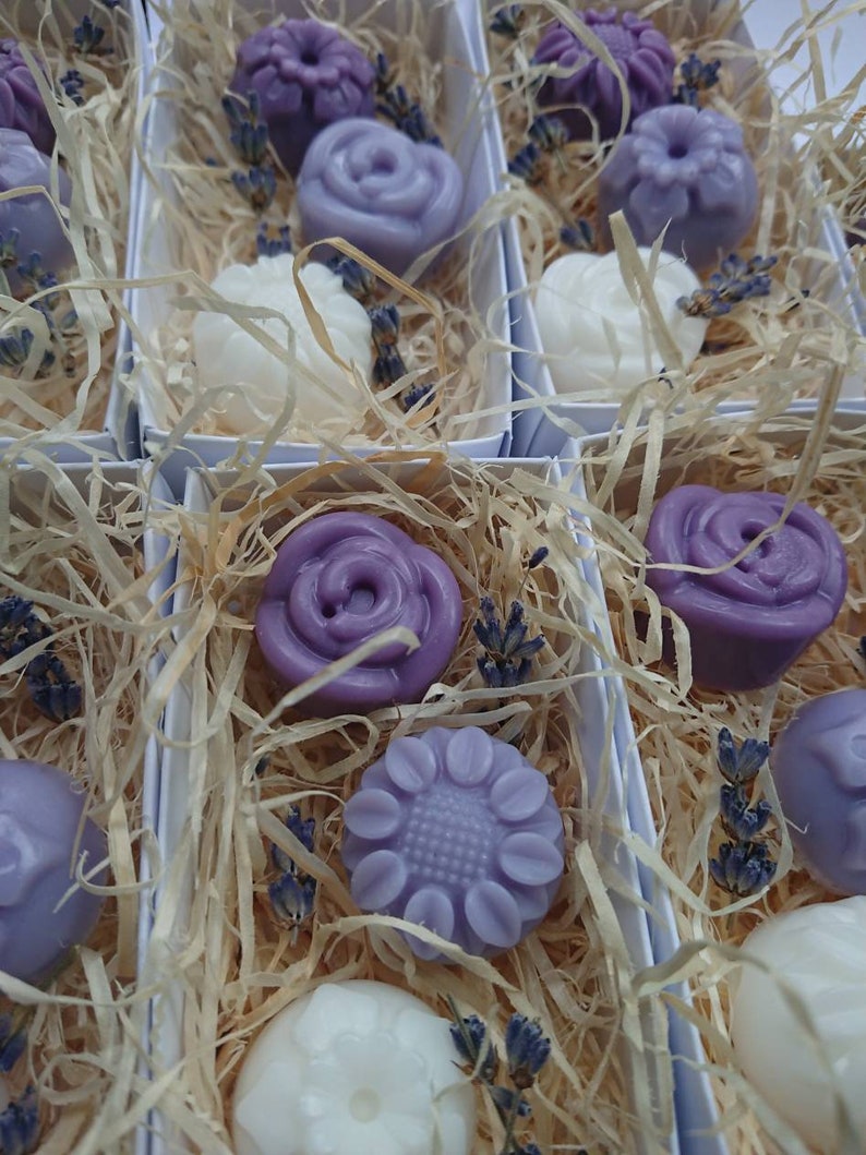 Mini Hand Soaps Set, Lavender Soap Gift Set, Flower Shape Mini Soap ...