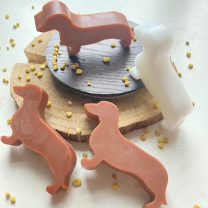10pcs Dachshund Mini Soaps, Dog Shape Soap Favors, Small Puppy Baby ...