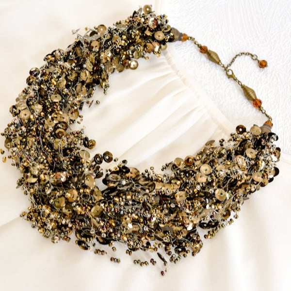 Green Bib Necklace - Etsy