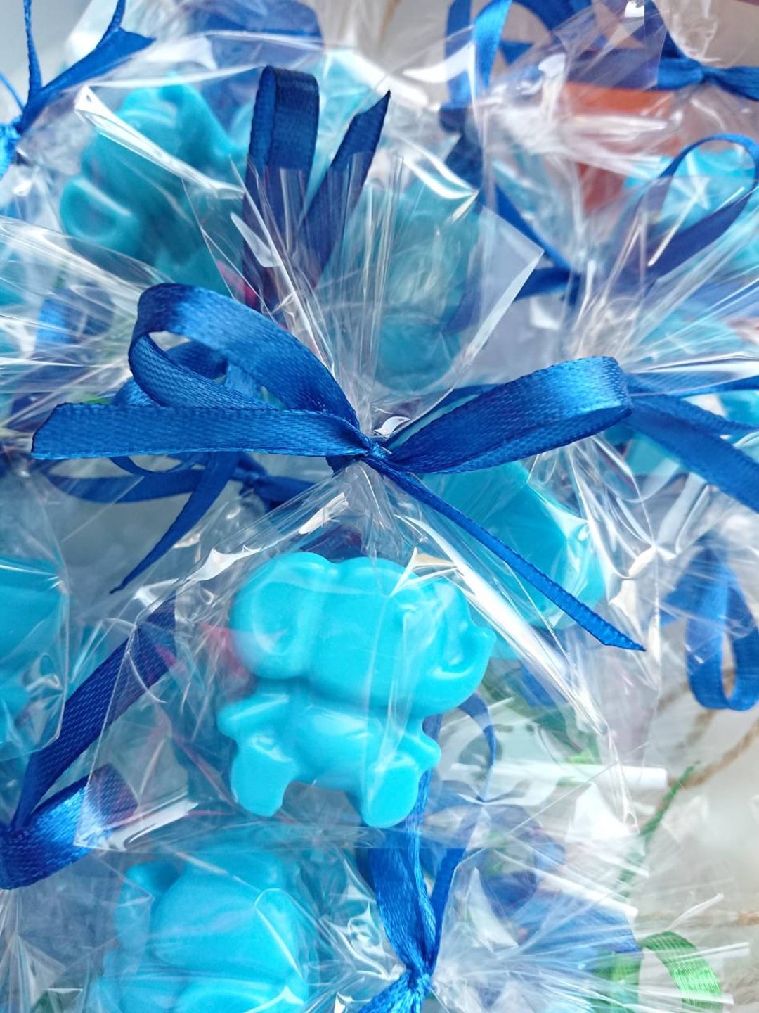 50pcs Blue/white Elephant Soaps, It's a Boy Baby Shower Gifts, Gender ...