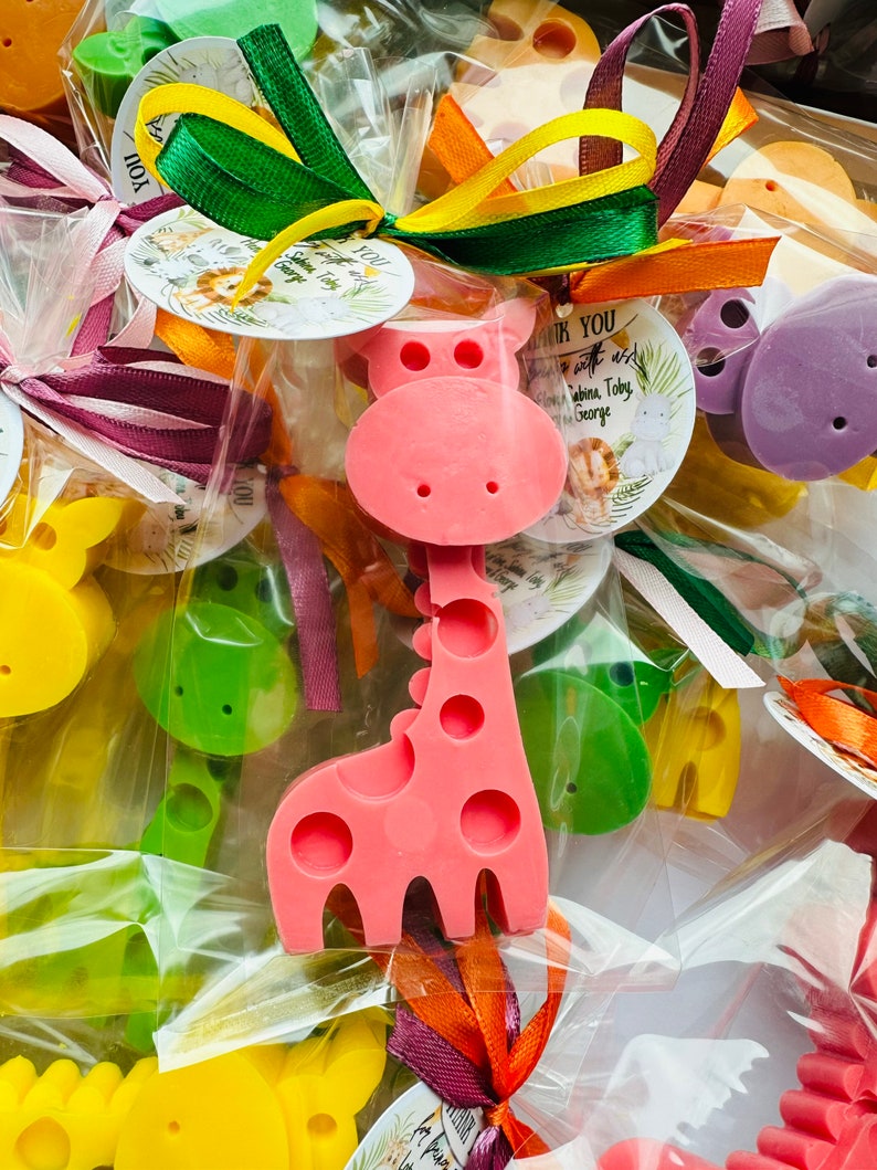 20pcs Giraffe Soap Favors, Safari Themed Birthday Party Decorations ...