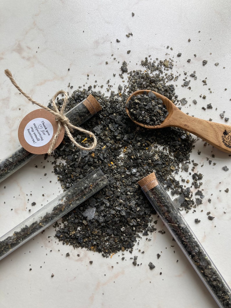 5pcs Black Salt Test Tubes Bridal Shower Gift Box Ideas Bath - Etsy