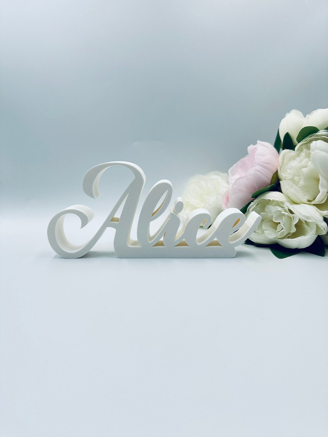 Freestanding Name Sign for Table Baby Name Sign for Nursery Shelf Decor ...