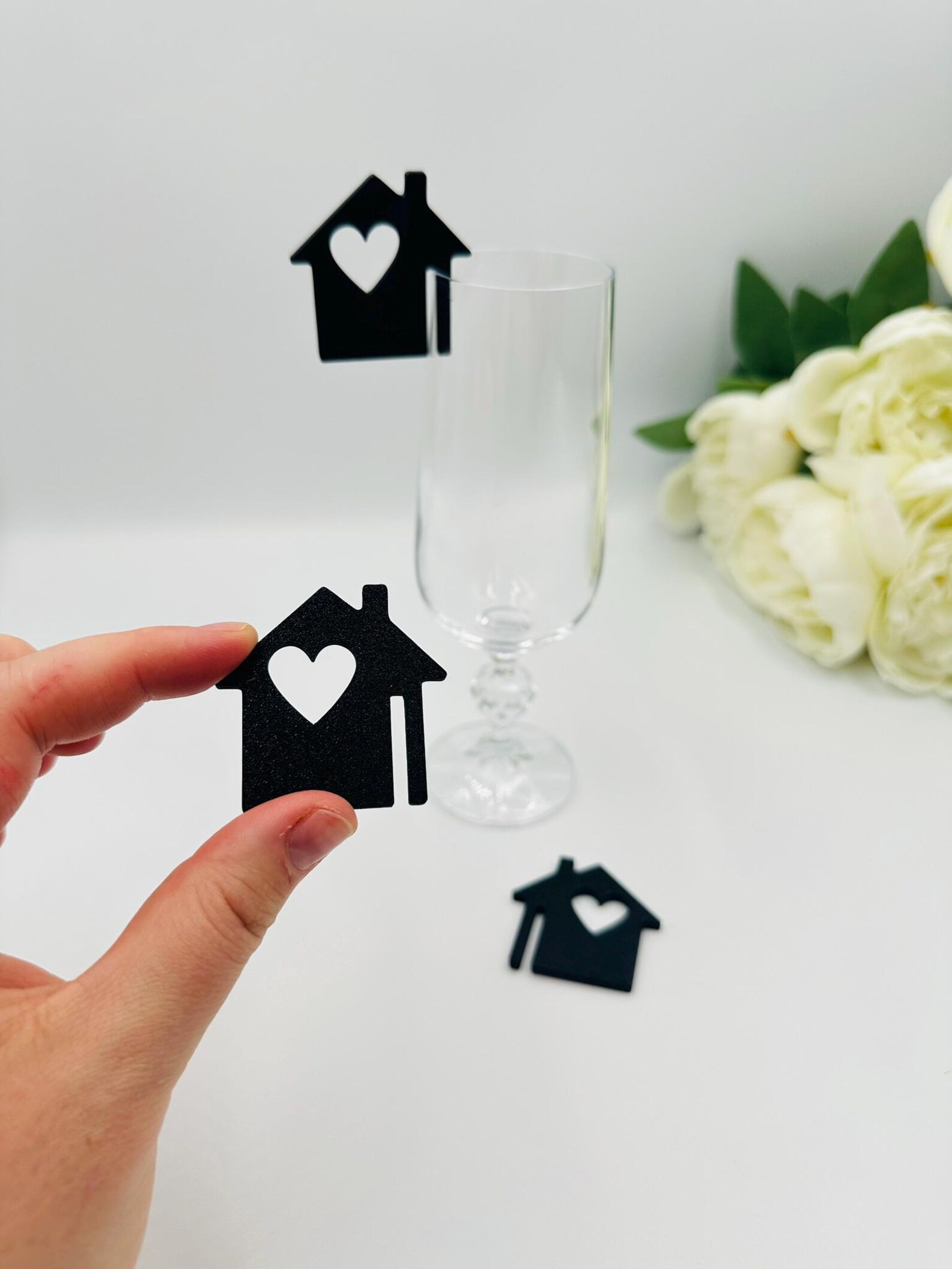 20pcs House Drink Markers Housewarming Party Decoration Home Shape ...