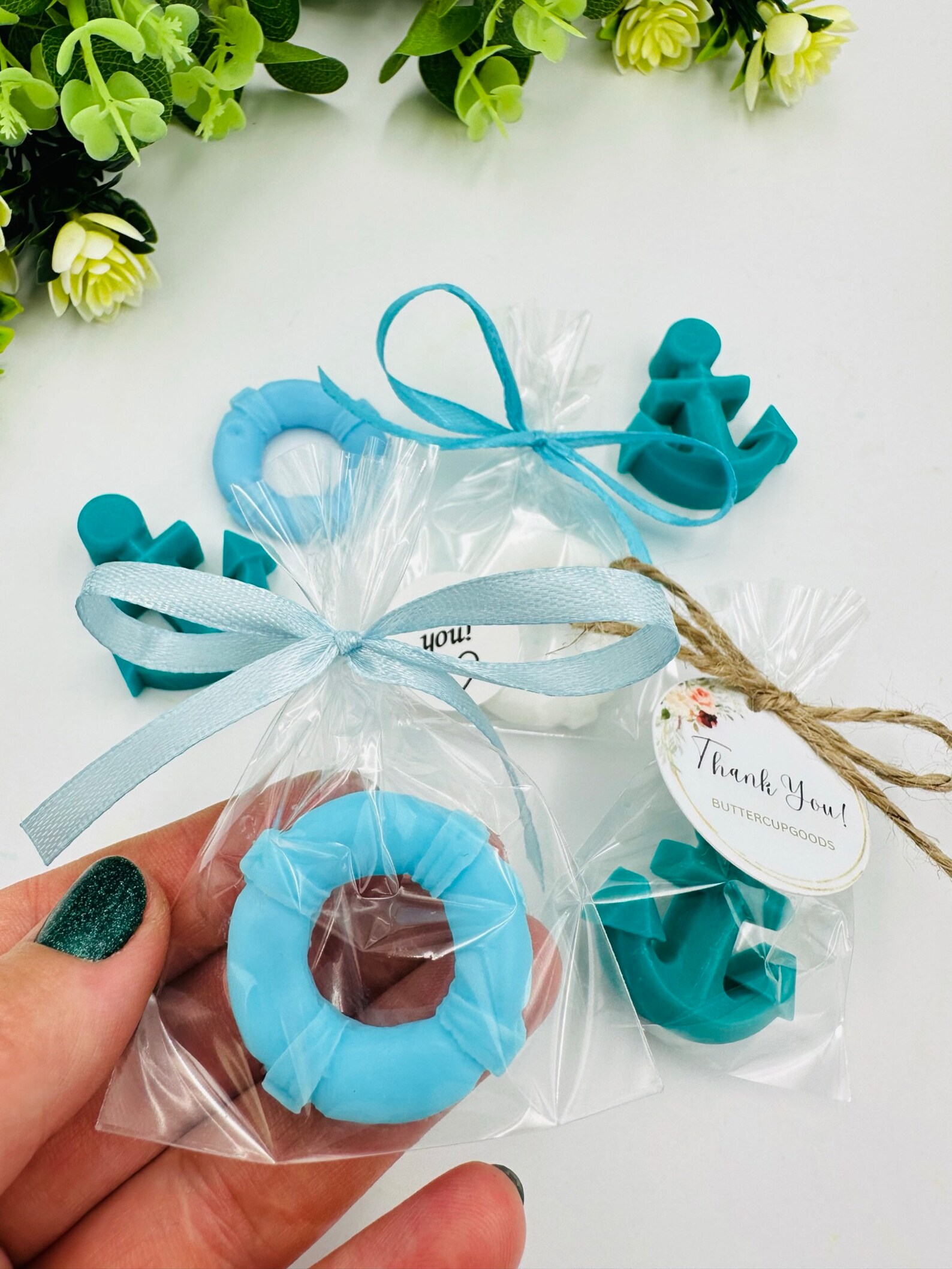 10pcs Nautical Soap Favors, Anchor Theme Party Favors, Beach/sea ...