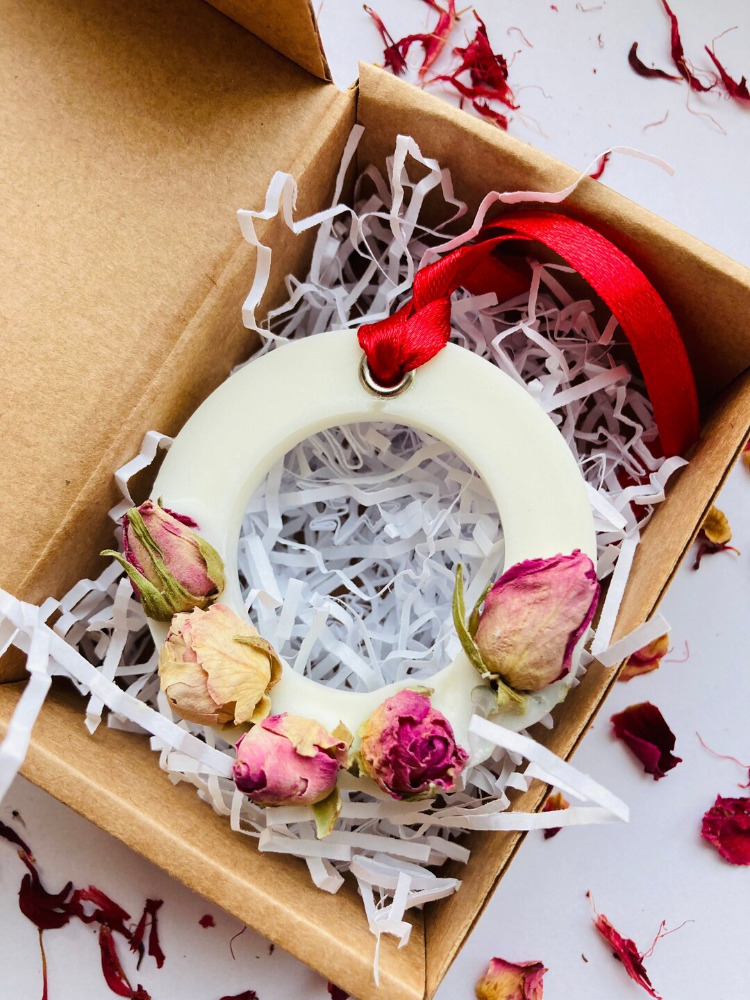 Rose Soy Wax Sachet in Box, Personalized Wedding Favors, Soy Wax ...