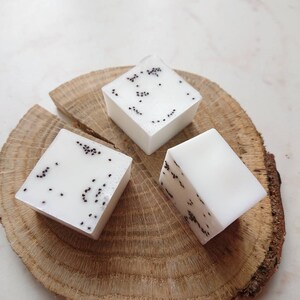 50pcs Mini Square Shape Soaps, Personalized Soaps Favors, White Wedding ...