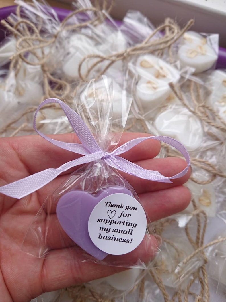 50pcs Lilac Lavender Wedding Favors, Small Lavender Soap, Bathroom ...
