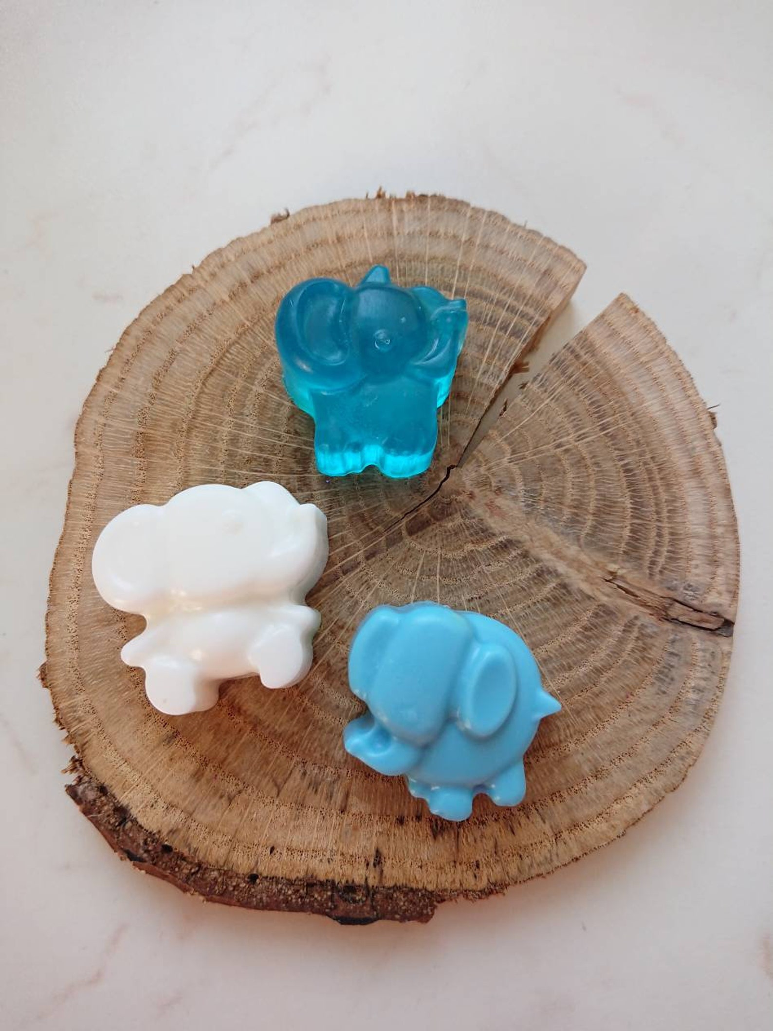 50pcs Blue/white Elephant Soaps It's a Boy Baby Shower | Etsy