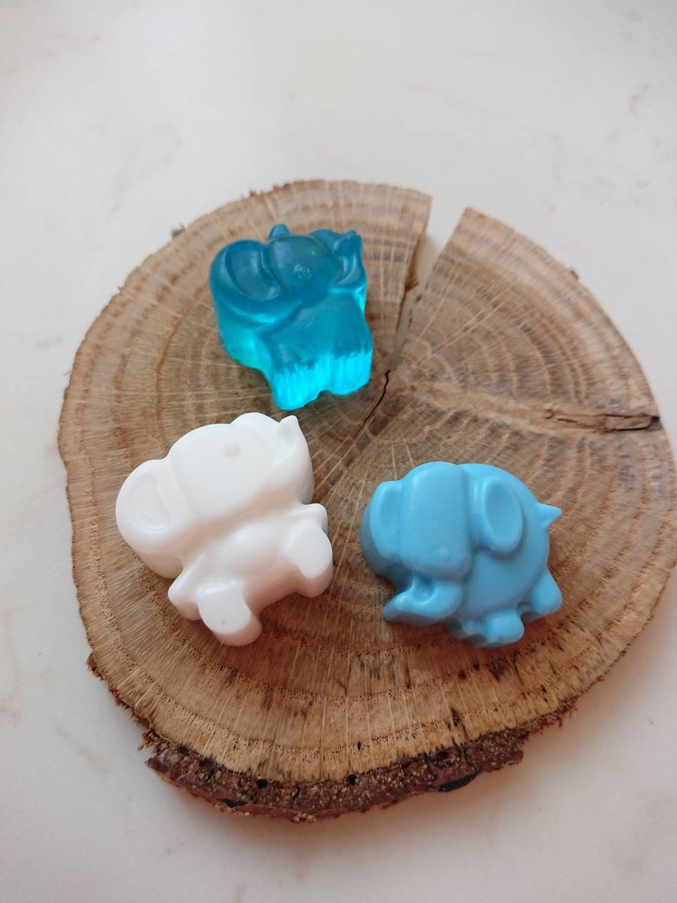 50pcs Blue/white Elephant Soaps It's a Boy Baby Shower | Etsy