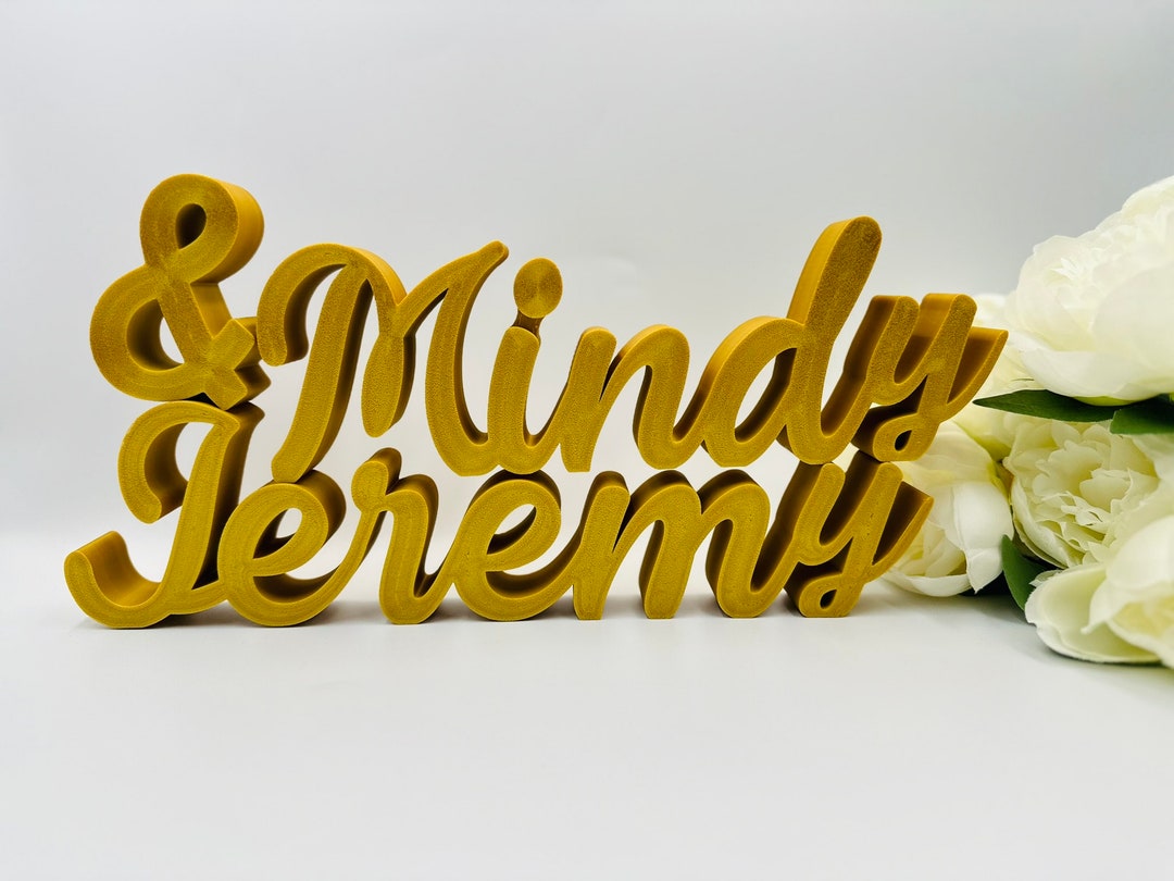 Couple Names Sign for Engagement Party, Custom Couple Names ...