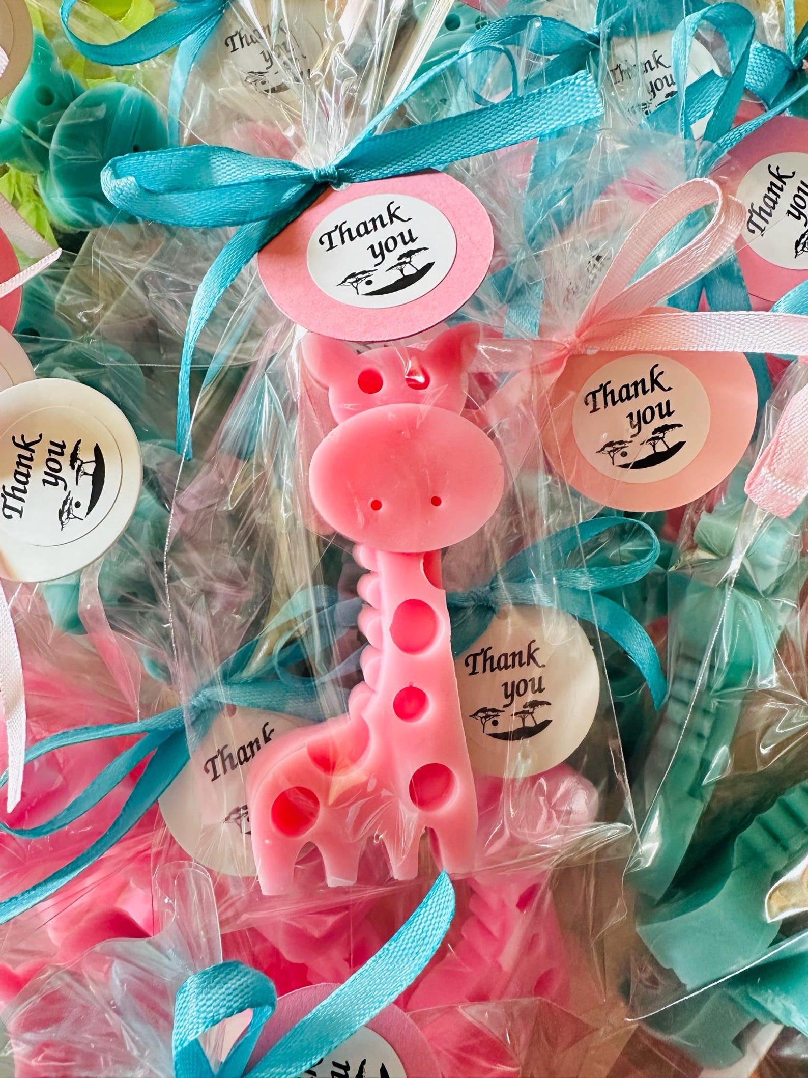 60pcs Giraffe/lion Soap Favors, Safari Themed Birthday Party ...
