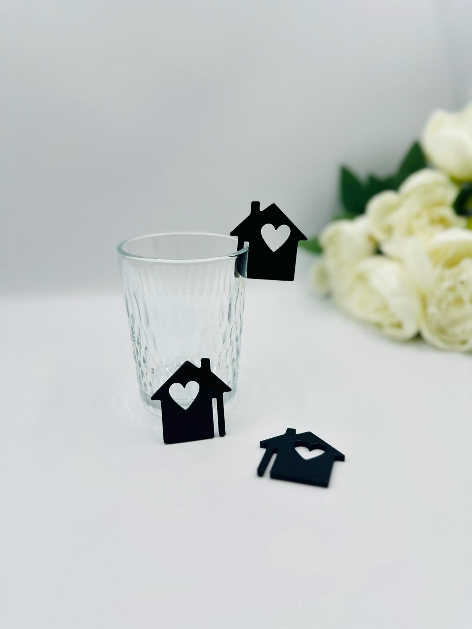 20pcs House Drink Markers Housewarming Party Decoration Home Shape ...