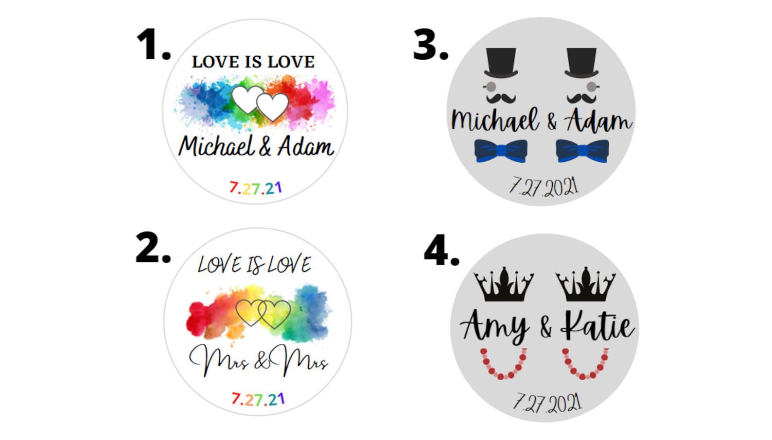 20sets LGBTQ Wedding Favors Rainbow Gifts Personalized Pride - Etsy