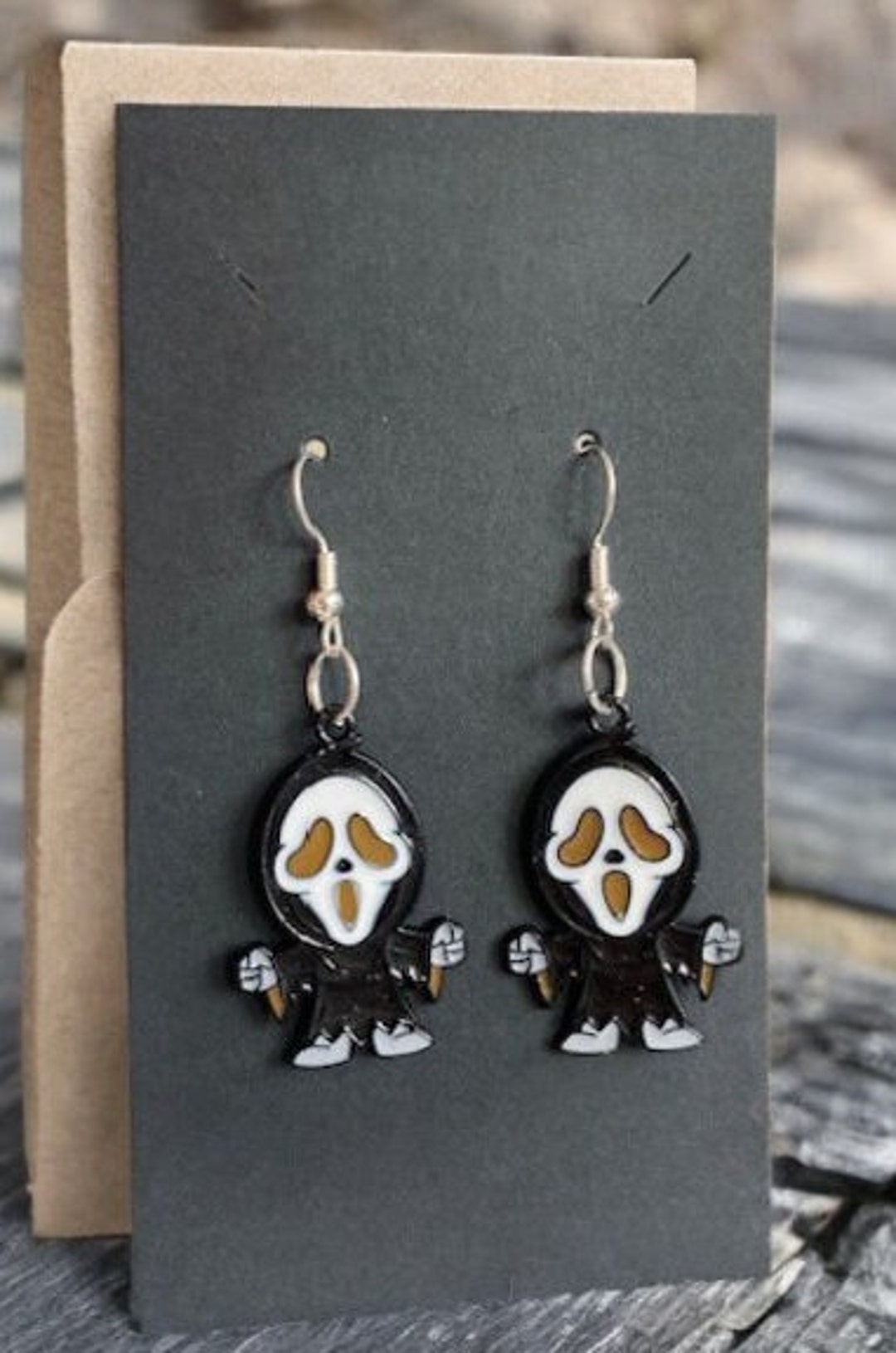 Ghostface Earrings - Etsy