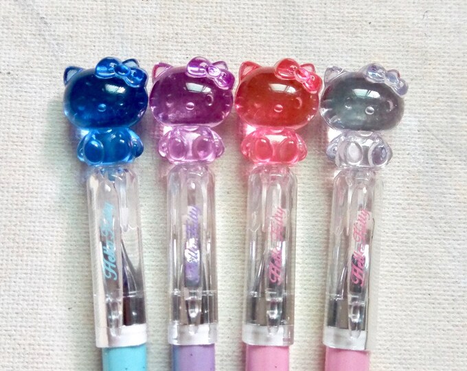 Hello Kitty Mascot Pens, Gel Pens, Gen Ink Pens, Needle Tip, 0.38mm ...