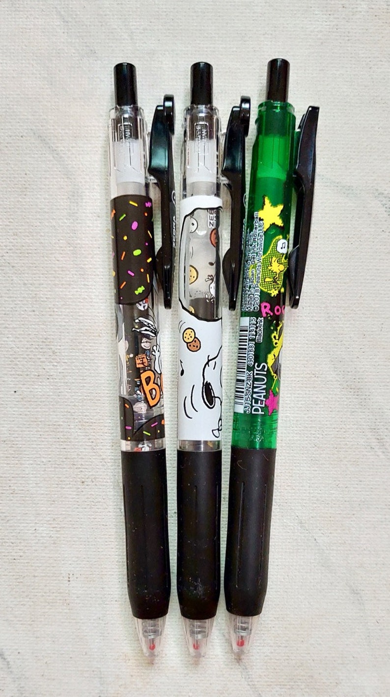 Snoopy pen Zebra Sarasa limited edition 0.5mm tip snoopy | Etsy