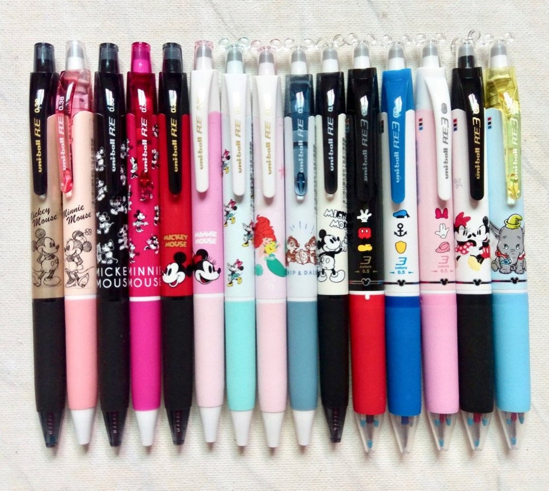 Mickey Mouse Pen, Minnie Mouse Pen, Uni Ball RE, Erasable Pen, Disney ...