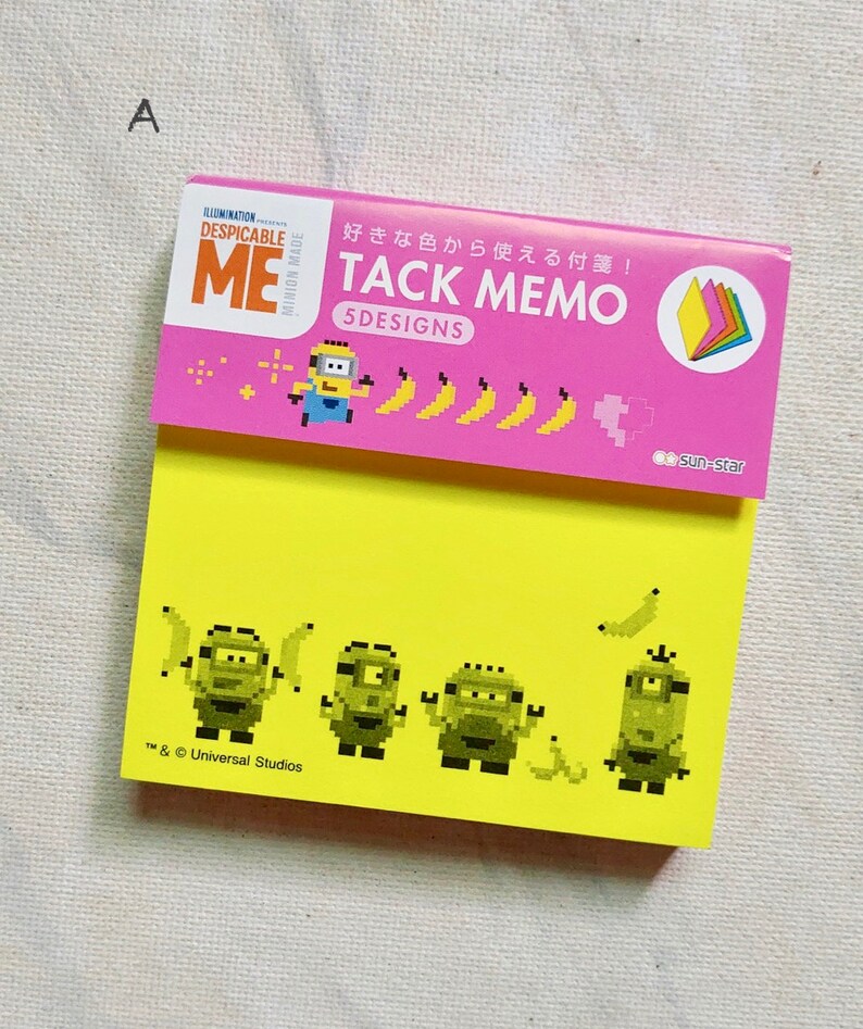 Minions sticky notes Minions sticky memo page marker sticky | Etsy
