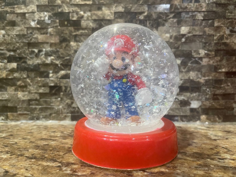 Super Mario Party Mushroom Kingdom Go-cart Red Snow Globe - Etsy