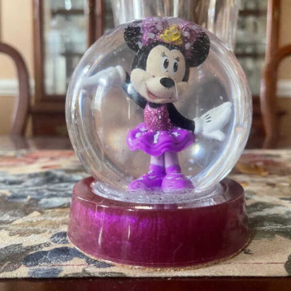Mickey and Minnie Mouse Snow Globe - Etsy