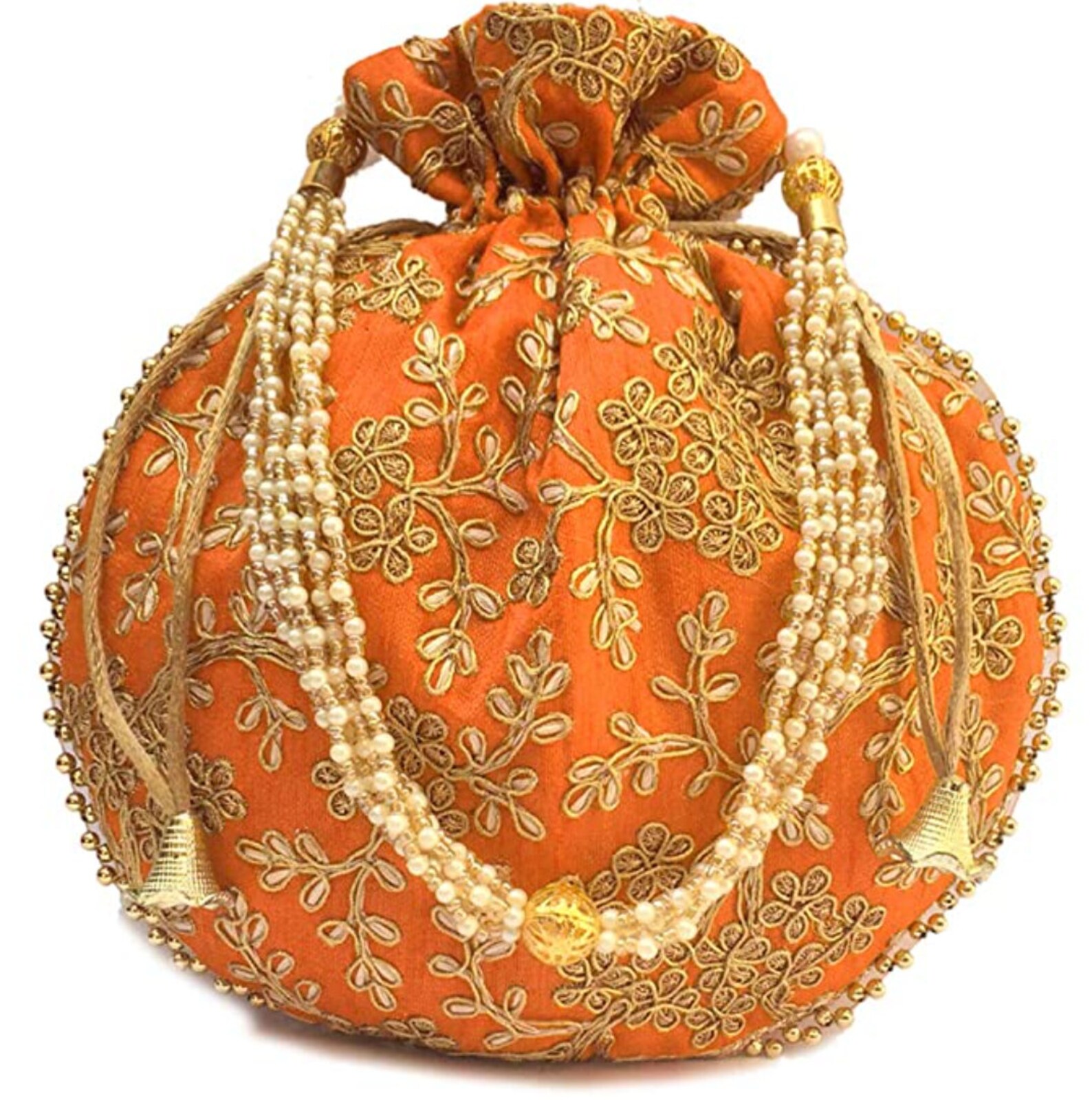 Handmade South Asian Indian Pakistani Embroidered Clutch Purse Potli ...