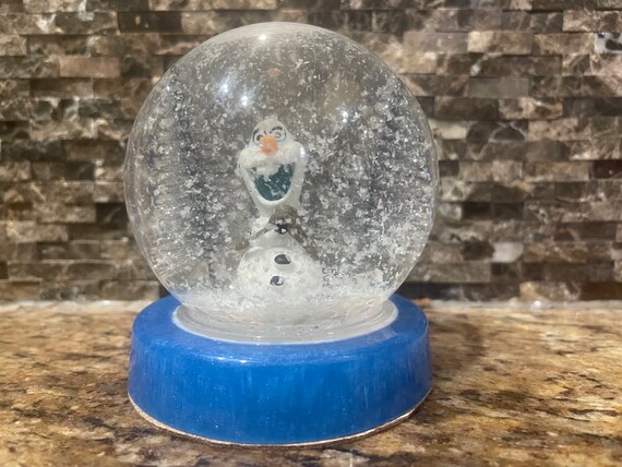 Frozen Olaf Elsa Anna Blue Disney Snow Globe Christmas Holiday | Etsy