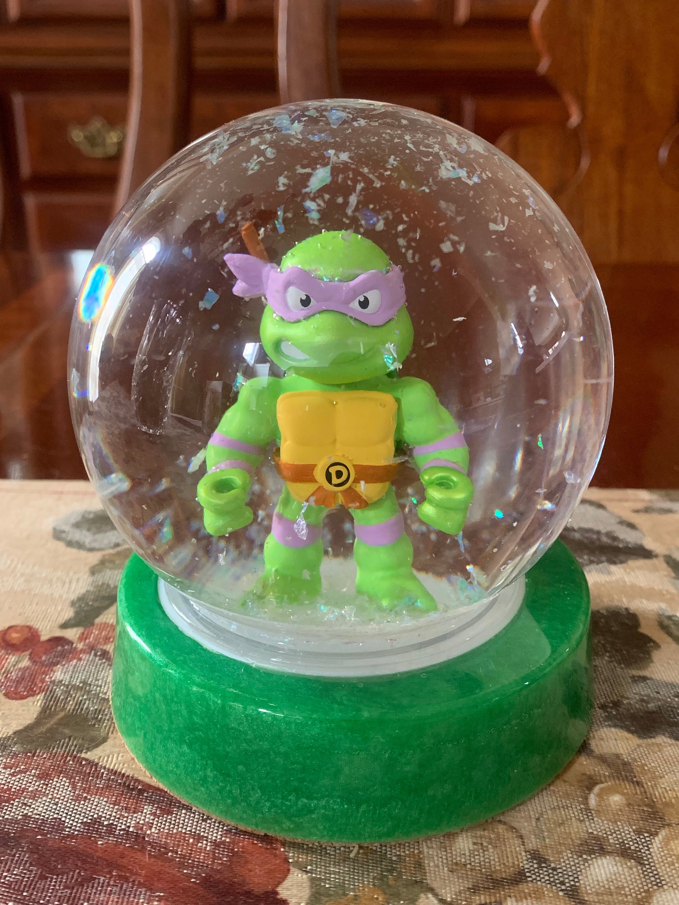 Donatello Raphael Teenage Mutant Ninja Turtles Snow Globe Birthday ...