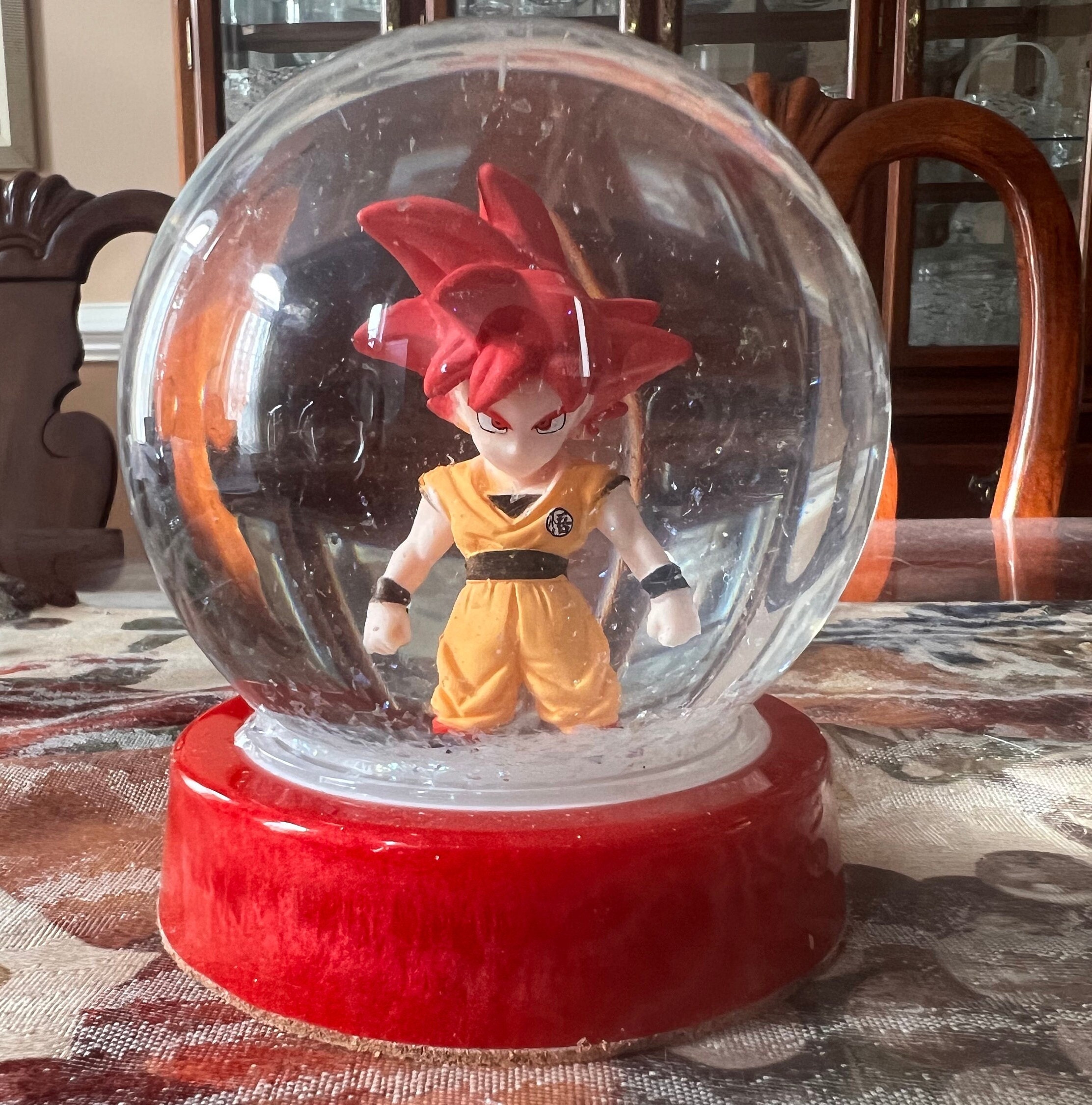 Super Saiyan Goku Dragon Ball Z Anime Snow Globe Birthday Children ...