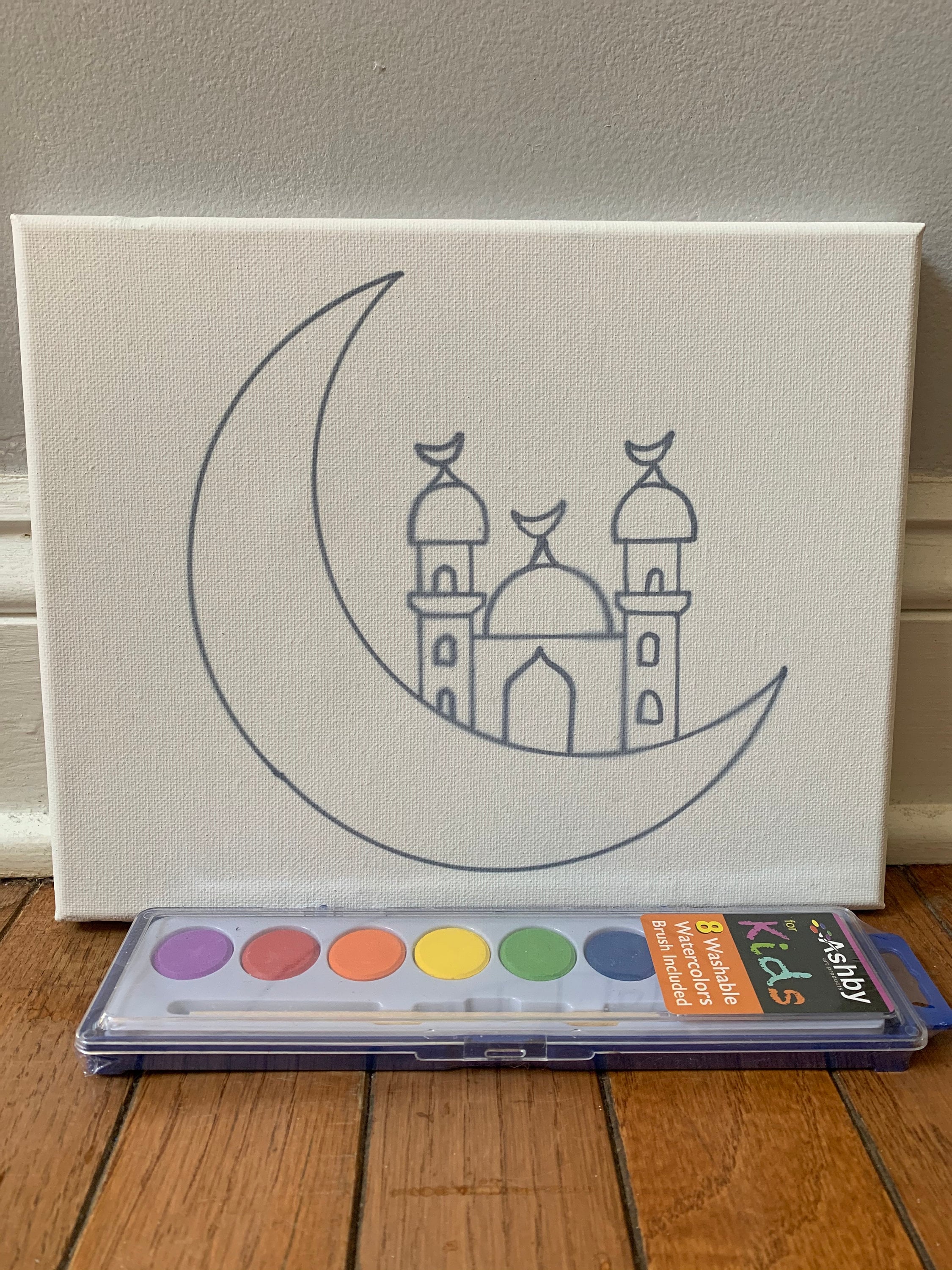 DIY Islamic 8x10 Painting Set Kit includes Canvas Panel and | Etsy