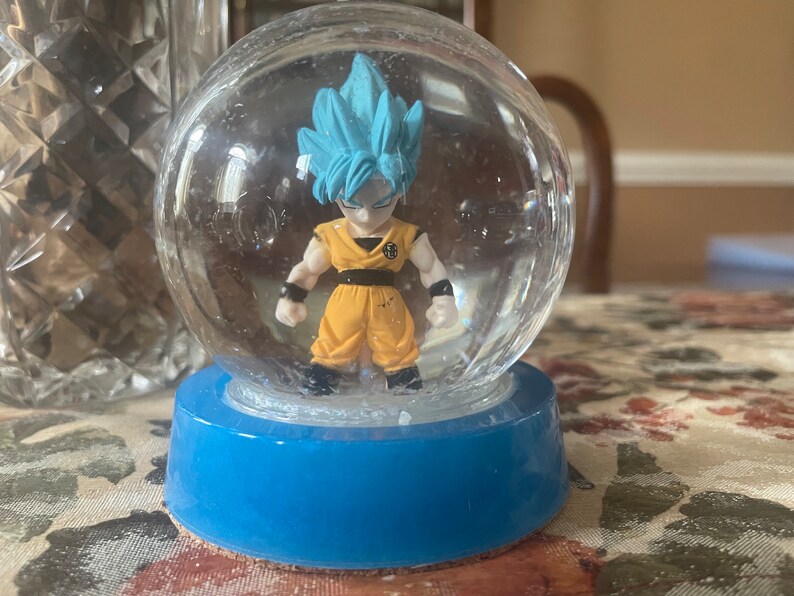 Super Saiyan Goku Dragon Ball Z Anime Snow Globe Birthday - Etsy