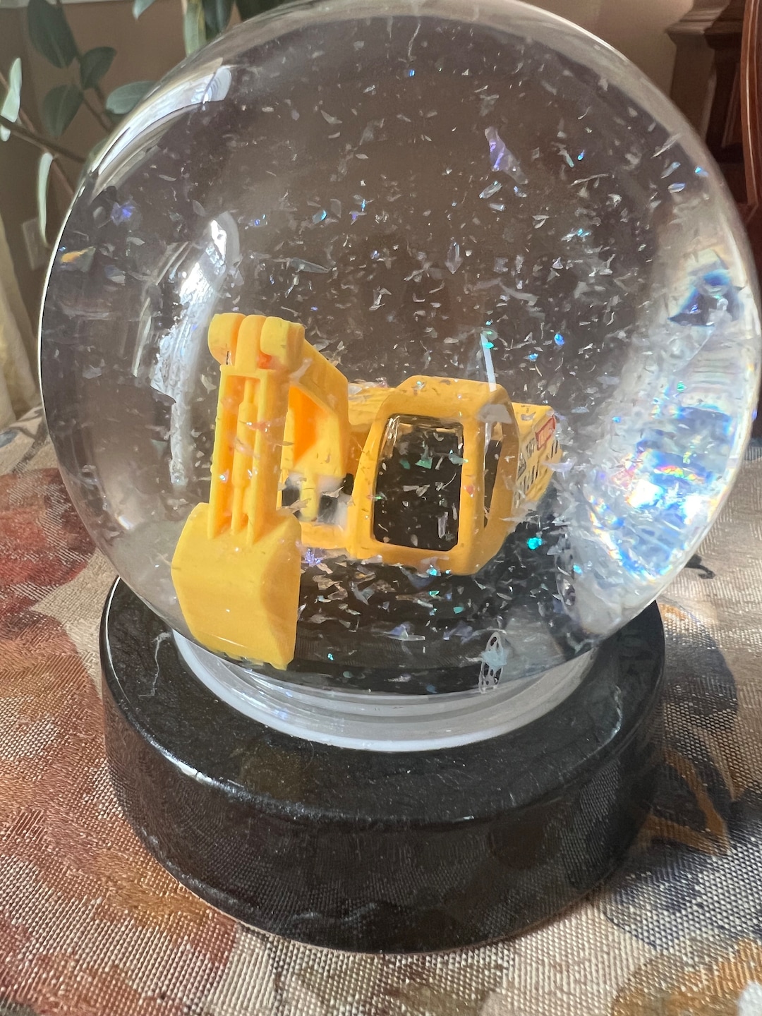 Custom Truck Bulldozer Construction Snow Globe Birthday Children ...