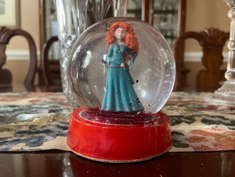 Disney Princess Snow White Cinderella Merida Snow Globe | Etsy