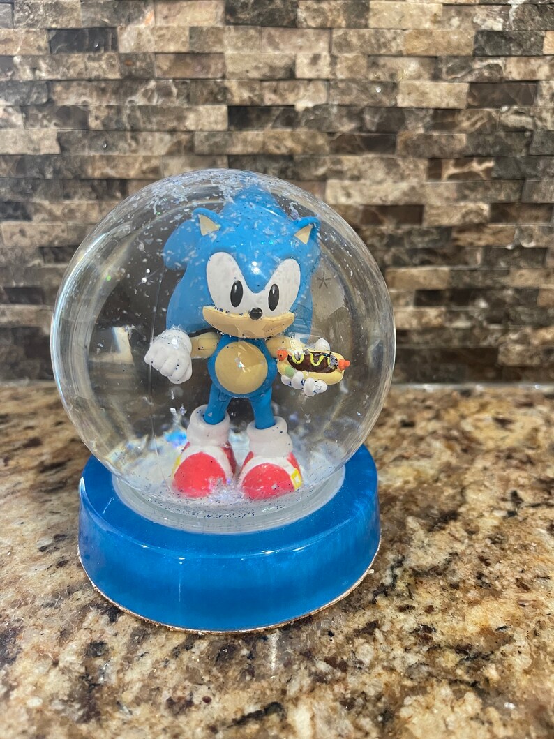 Sonic the Hedgehog Tails Mighty Knuckles Blue Red Yellow Snow - Etsy