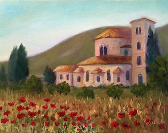 Painting of tuscany | Etsy
