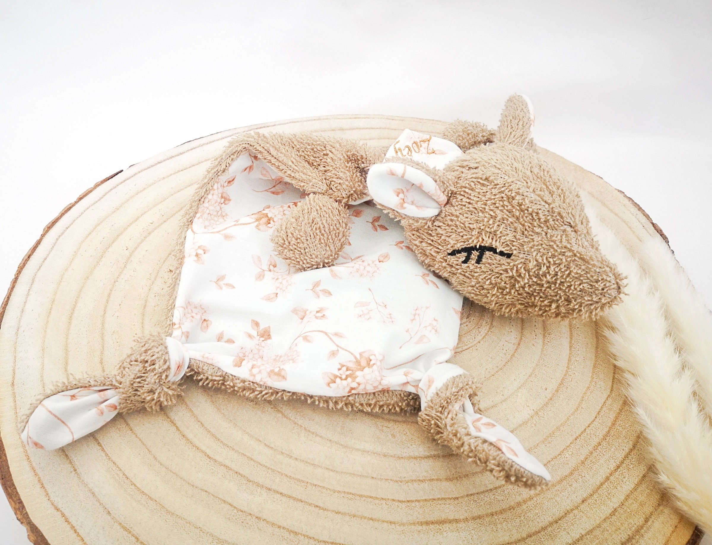 terry cloth lovey stars Babytoy fawn with name Toys Toys & Games Baby ...