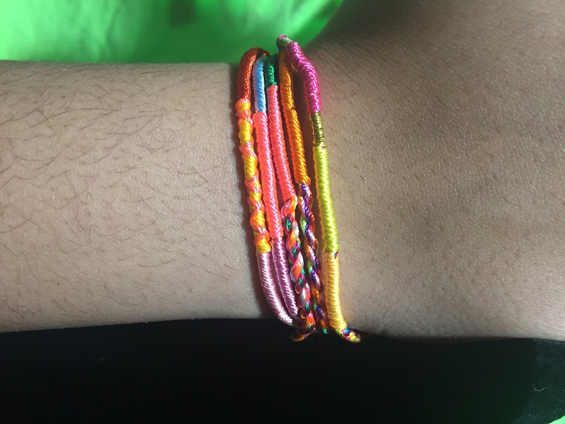 String Bracelets Friendship Bracelets Woven Bracelets | Etsy