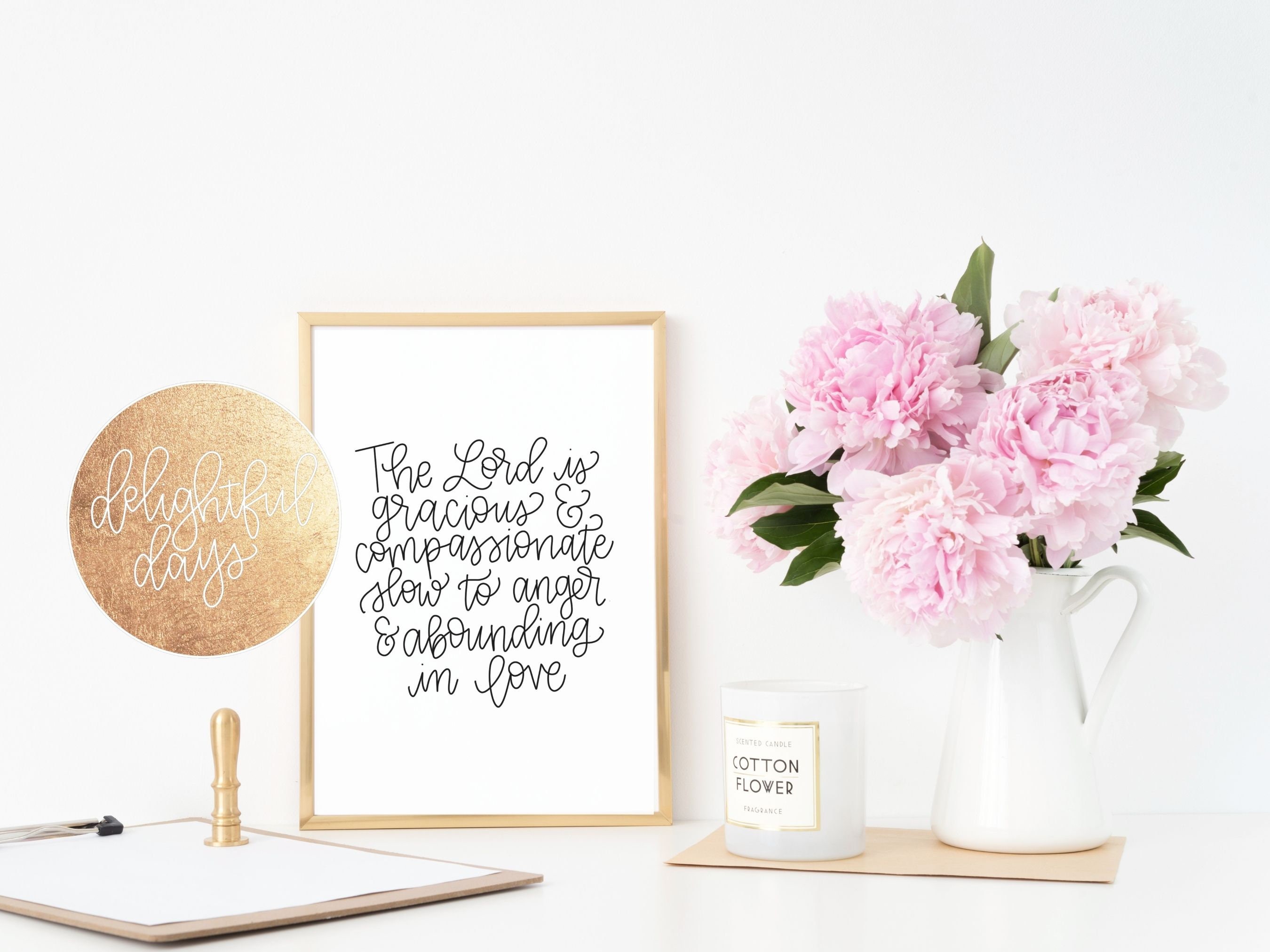 Character of God Scripture Print the Lord is Gracious and - Etsy